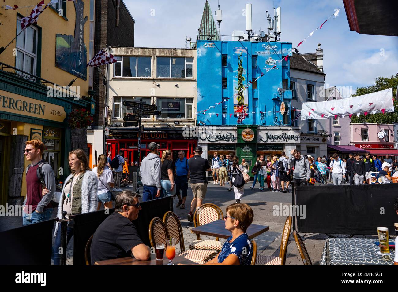 High Street and Shop Street, Galway City, Ireland Stock Photo - Alamy