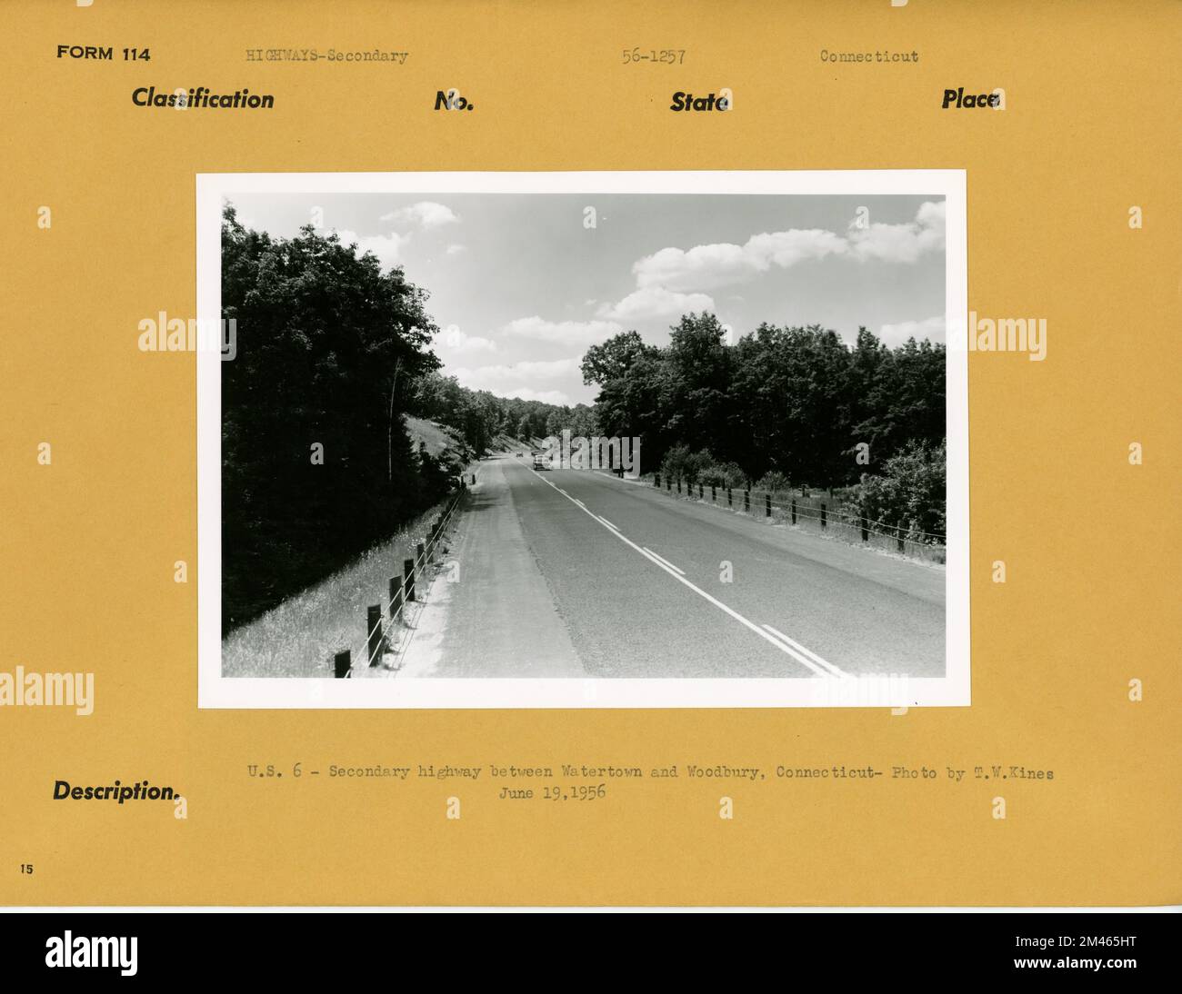 U.S. 6 - Secondary highway between Watertown and Woodbury, Connecticut ...