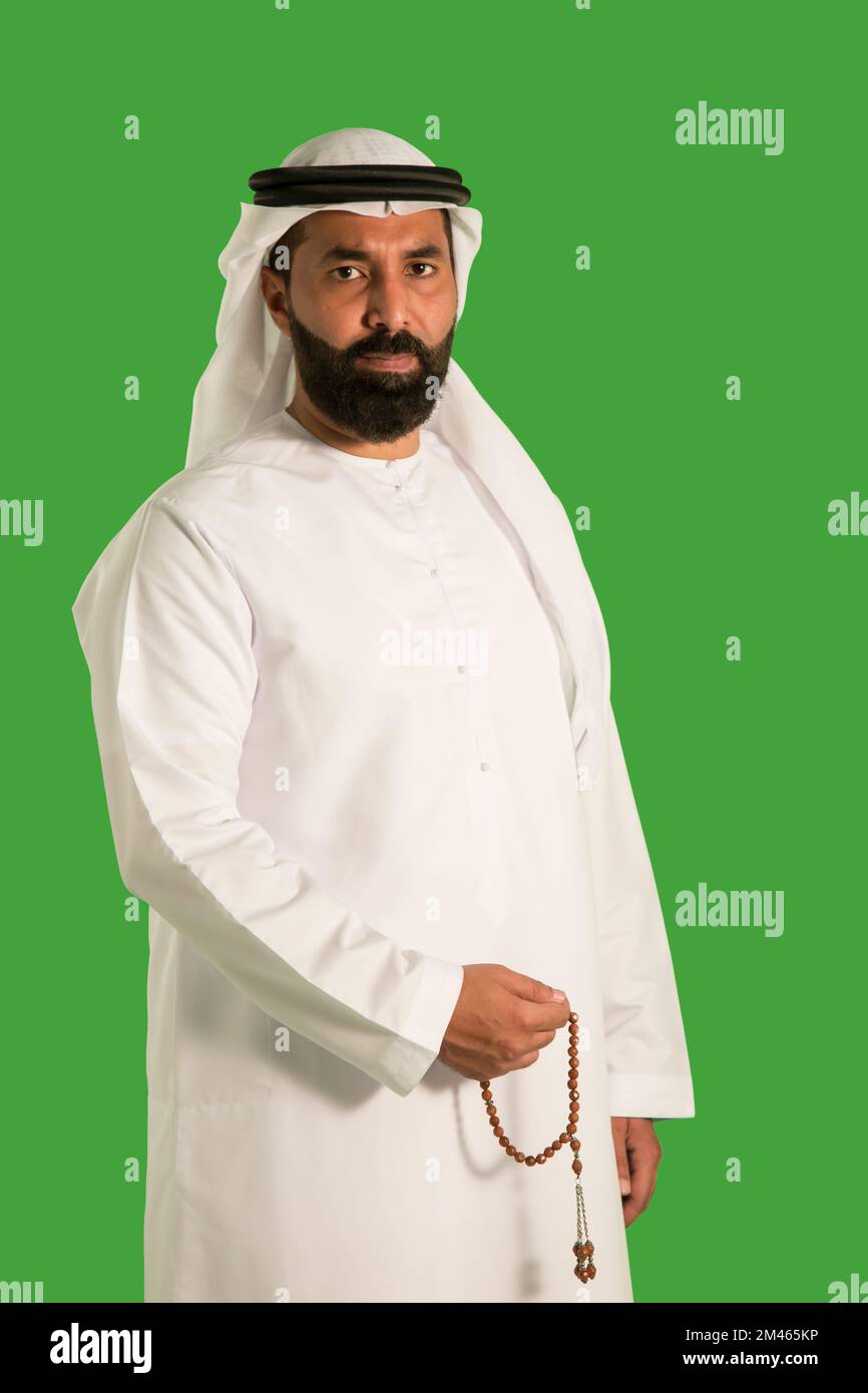 Portrait of an arab man with prayer beads Stock Photo - Alamy