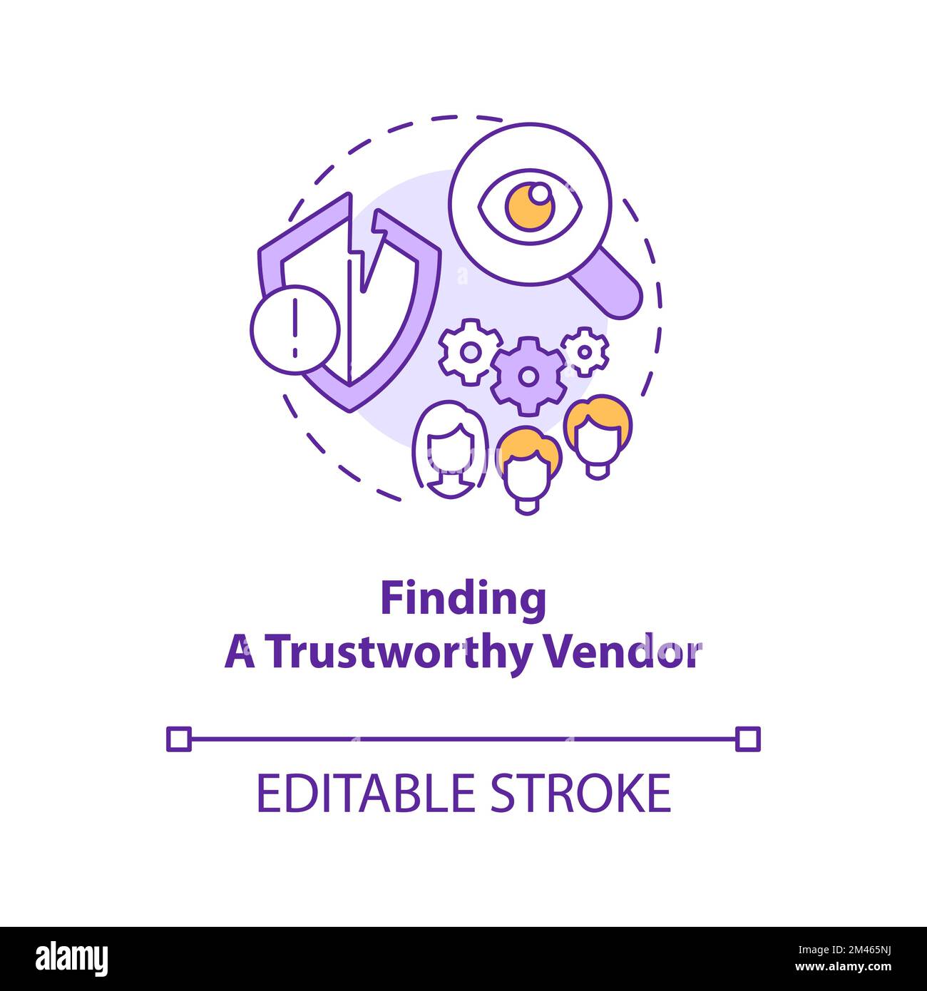 Finding trustworthy vendor concept icon Stock Vector Image & Art - Alamy Finding trustworthy vendor concept icon Stock Vector Image & Art - Alamy