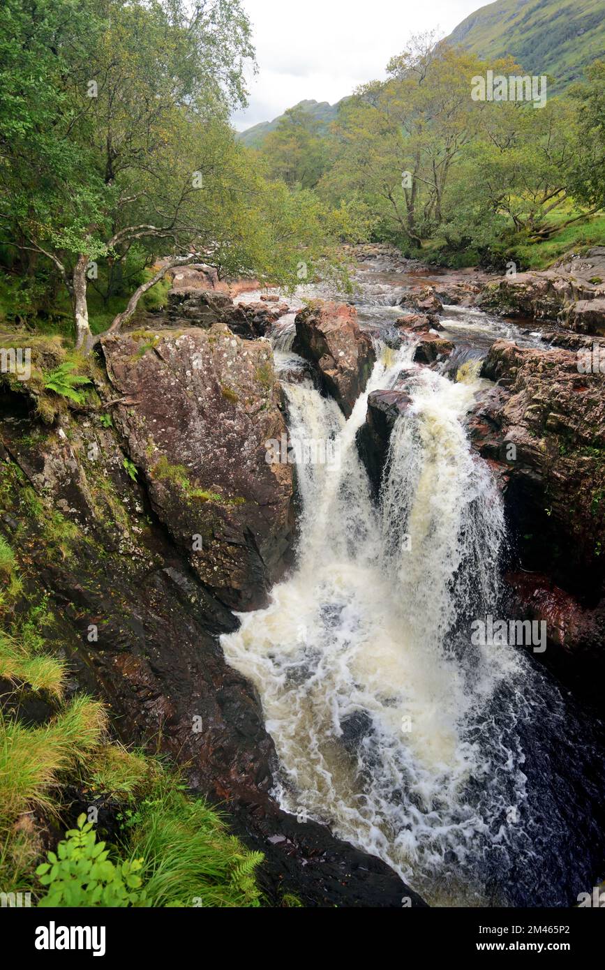 Lower Steall Falls in Glen Nevis, Scottish Highlands Stock Photo - Alamy