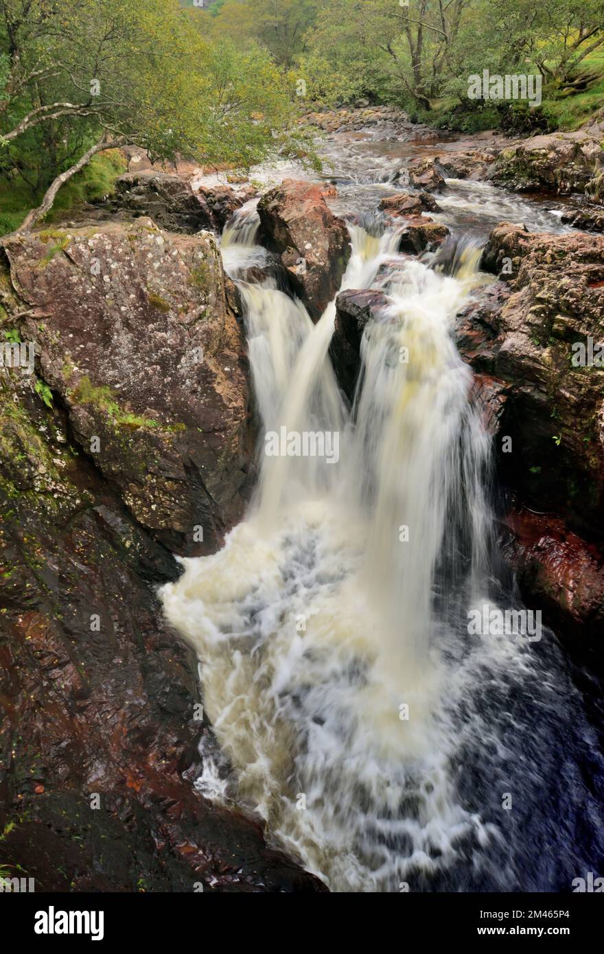 Lower Steall Falls in Glen Nevis, Scottish Highlands Stock Photo - Alamy