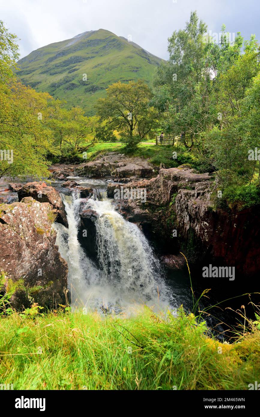Lower Steall Falls in Glen Nevis, Scottish Highlands Stock Photo - Alamy