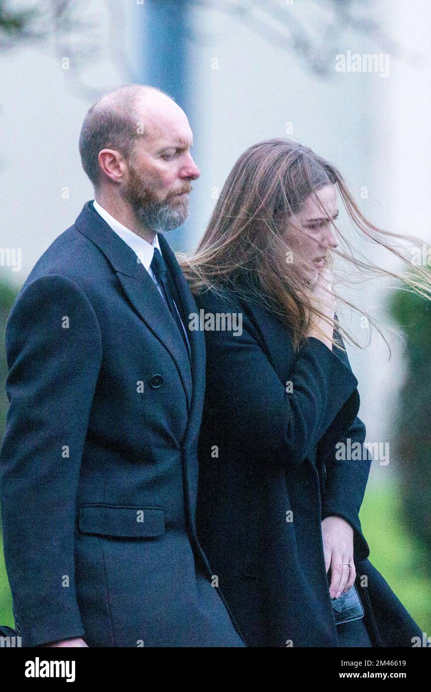 Family members wait for the arrival of the body of Irish UN ...