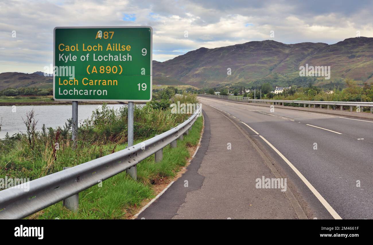 Scottish road a87 hi-res stock photography and images - Alamy