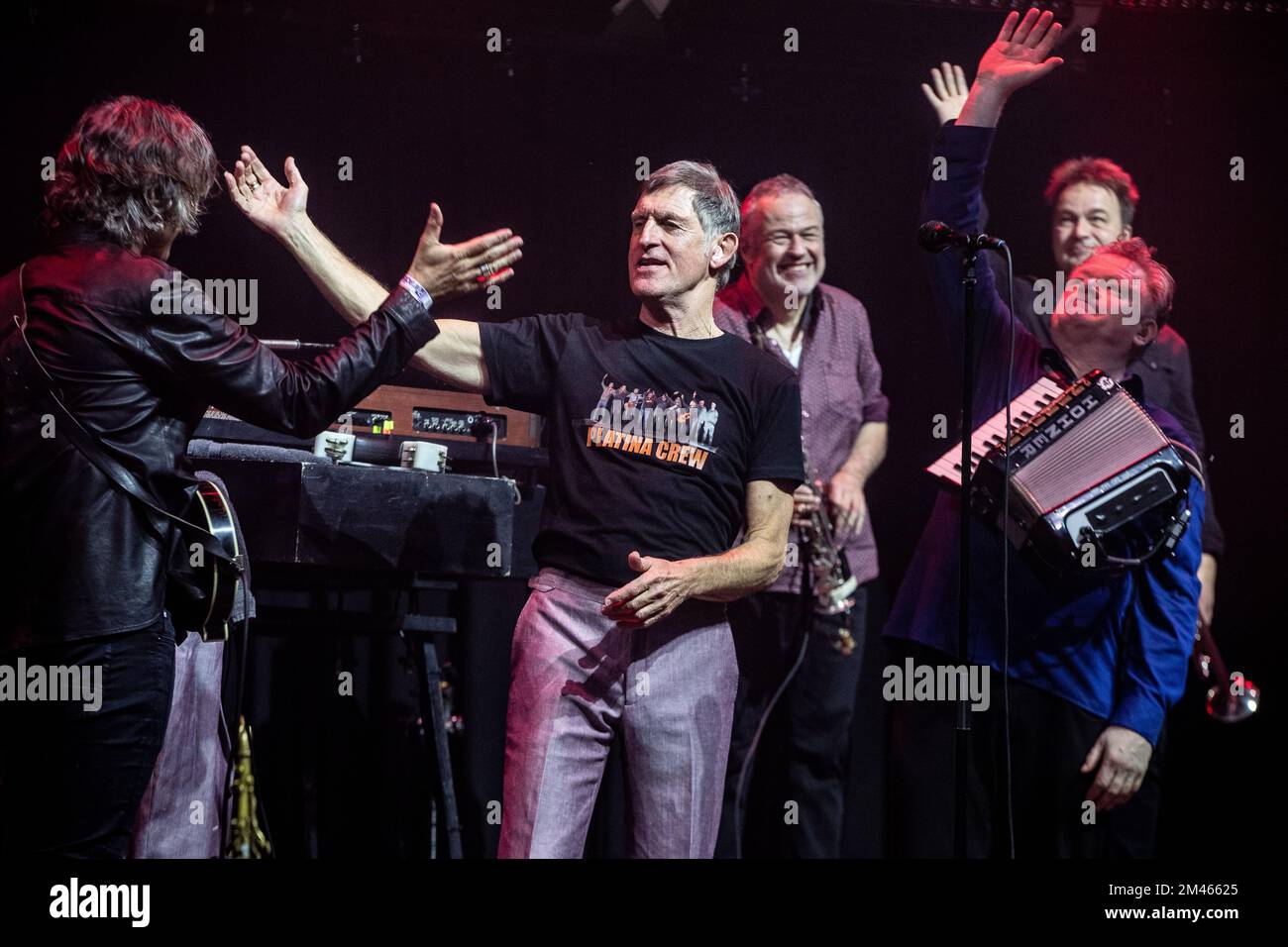 AMSTERDAM - Frontman Huub van der Lubbe of De Dijk during an intimate ...