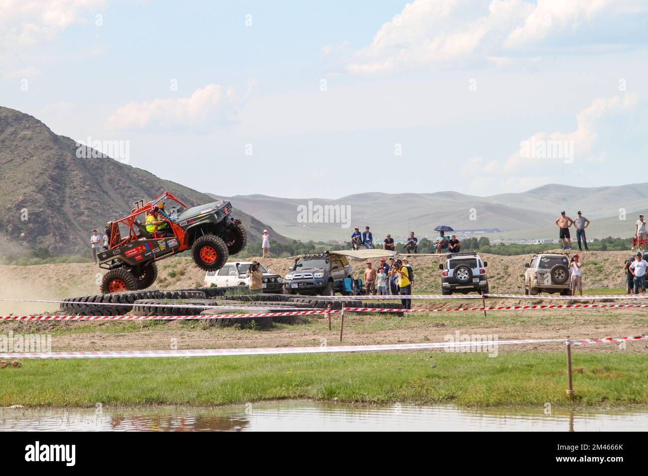 Mongolian offroad race Stock Photo - Alamy