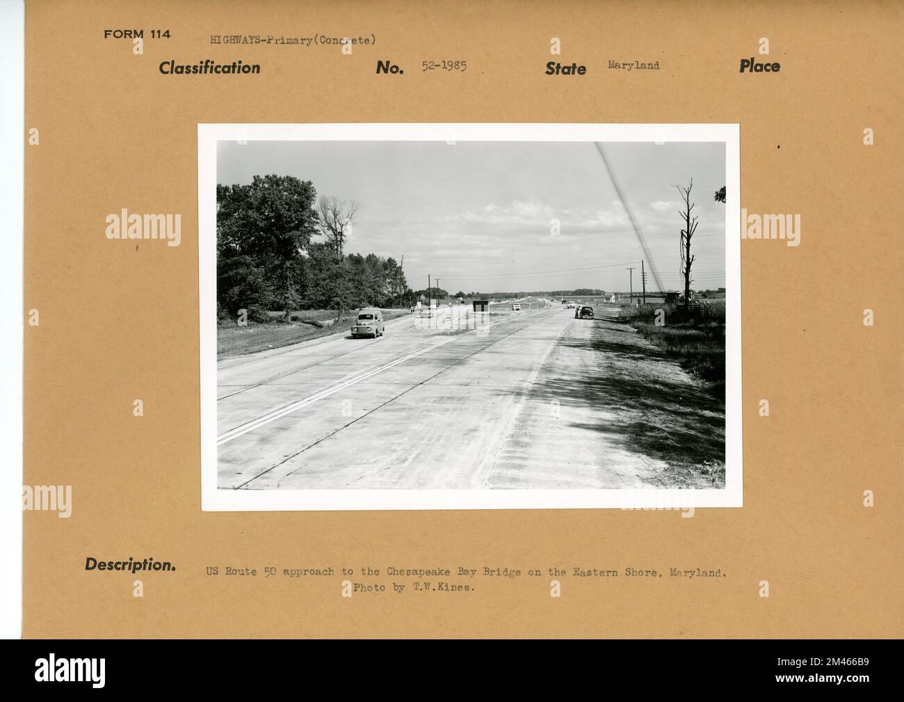 U.S. Route 50 approach to the Chesapeake Bay Bridge on the Eastern ...