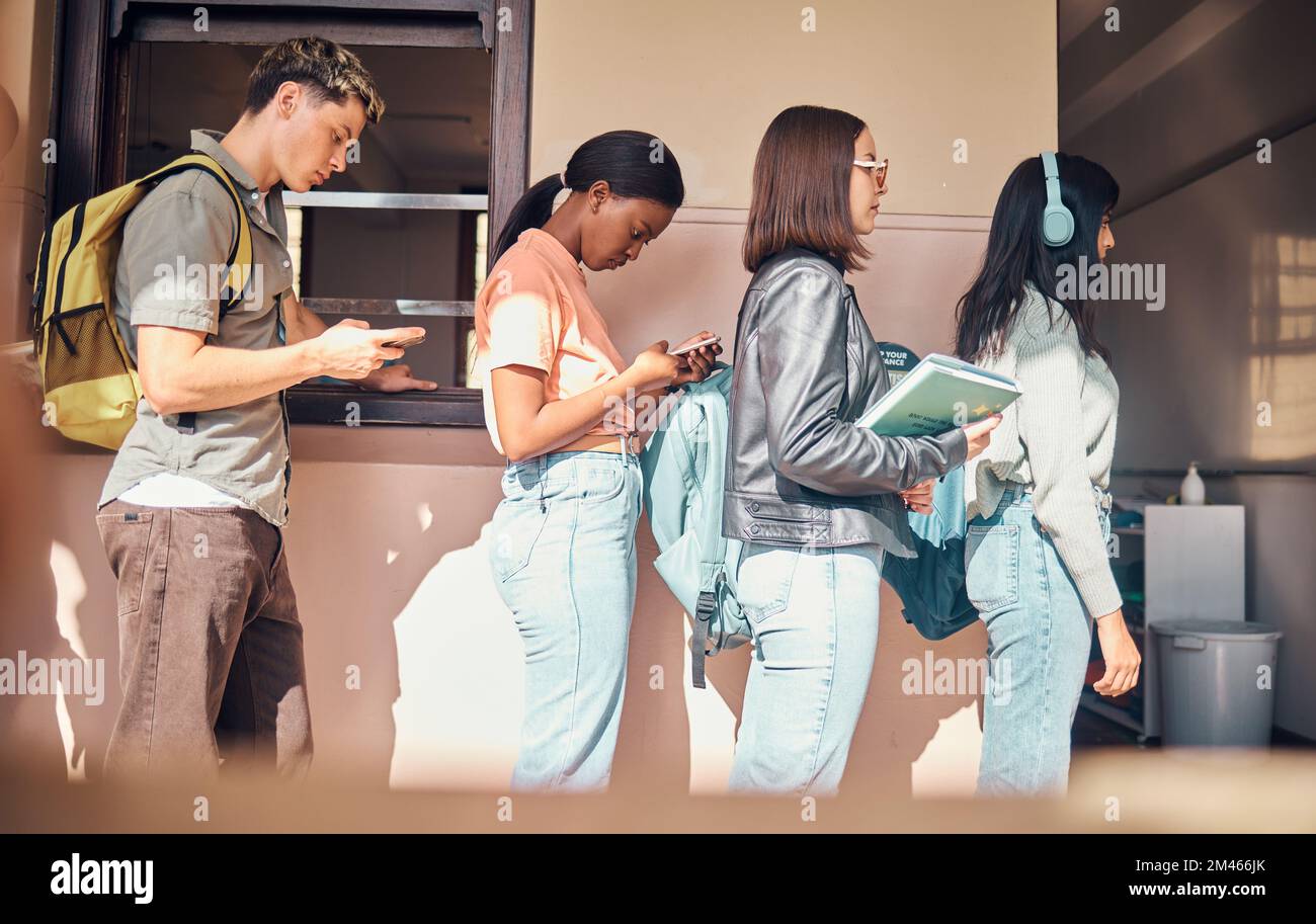 College, university or students waiting for registration or scholarship ...