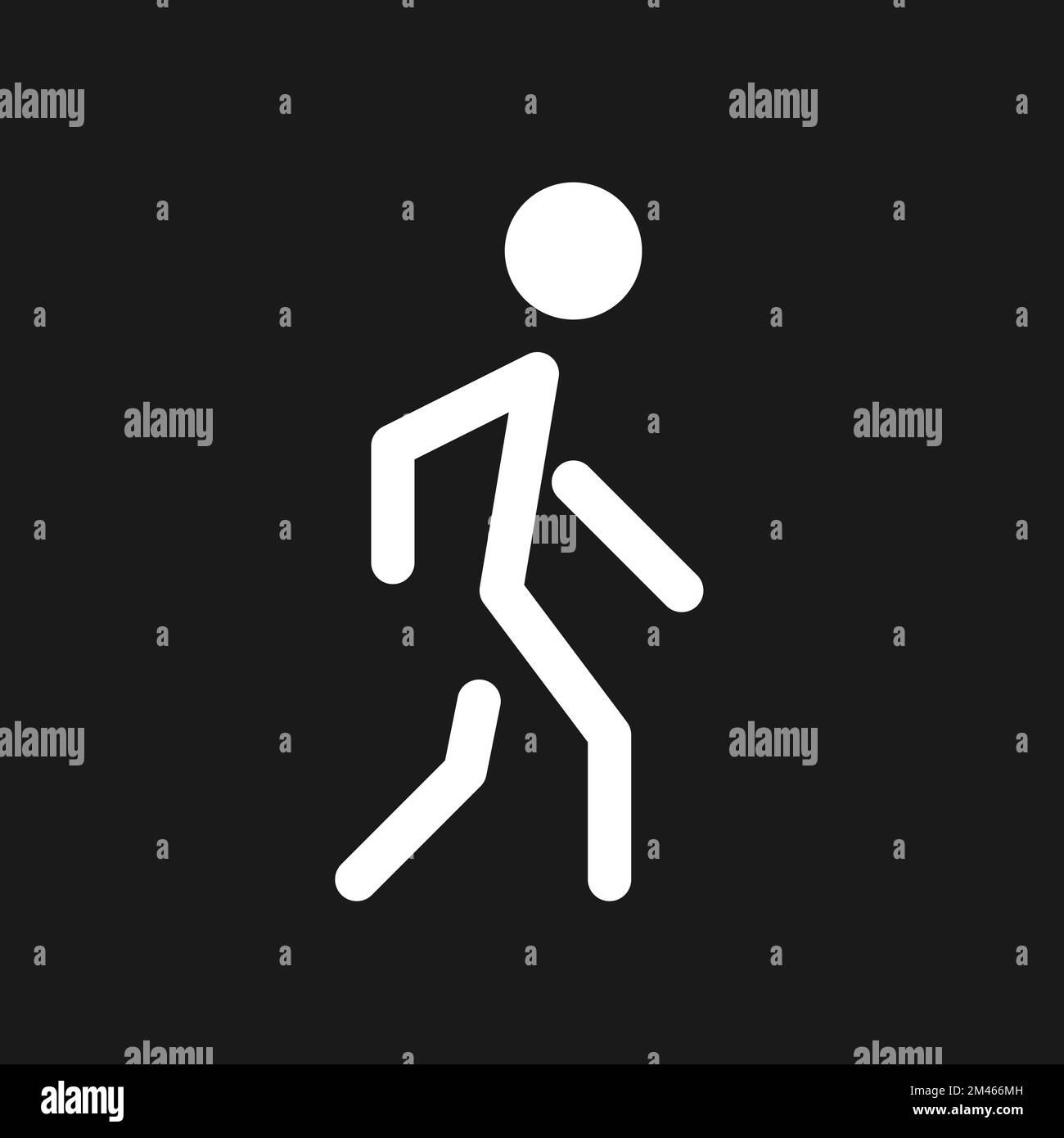 Pedestrian walk sign Black and White Stock Photos & Images - Alamy