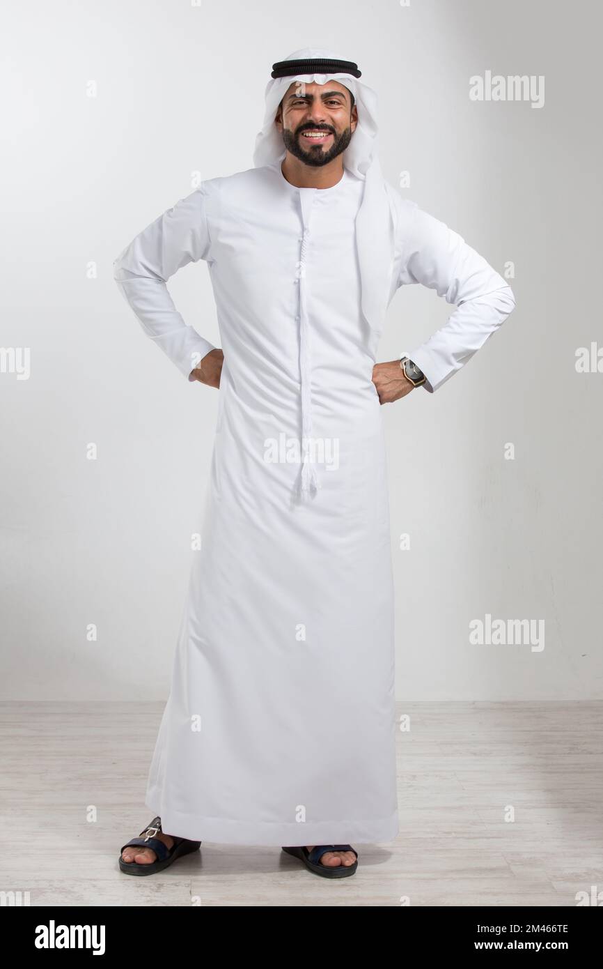 Portrait smiling arab man standing hi-res stock photography and images ...