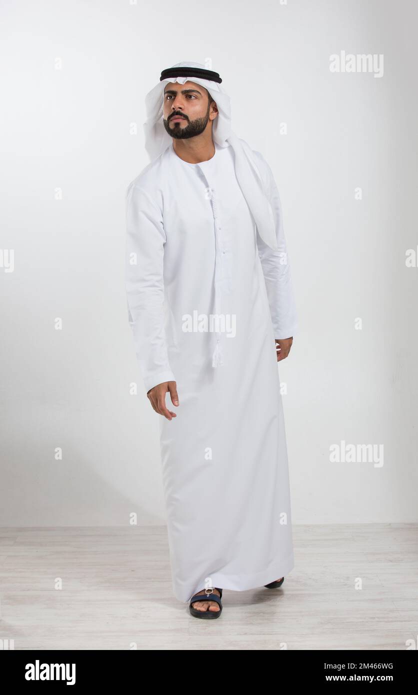 Arab man walking Stock Photo - Alamy
