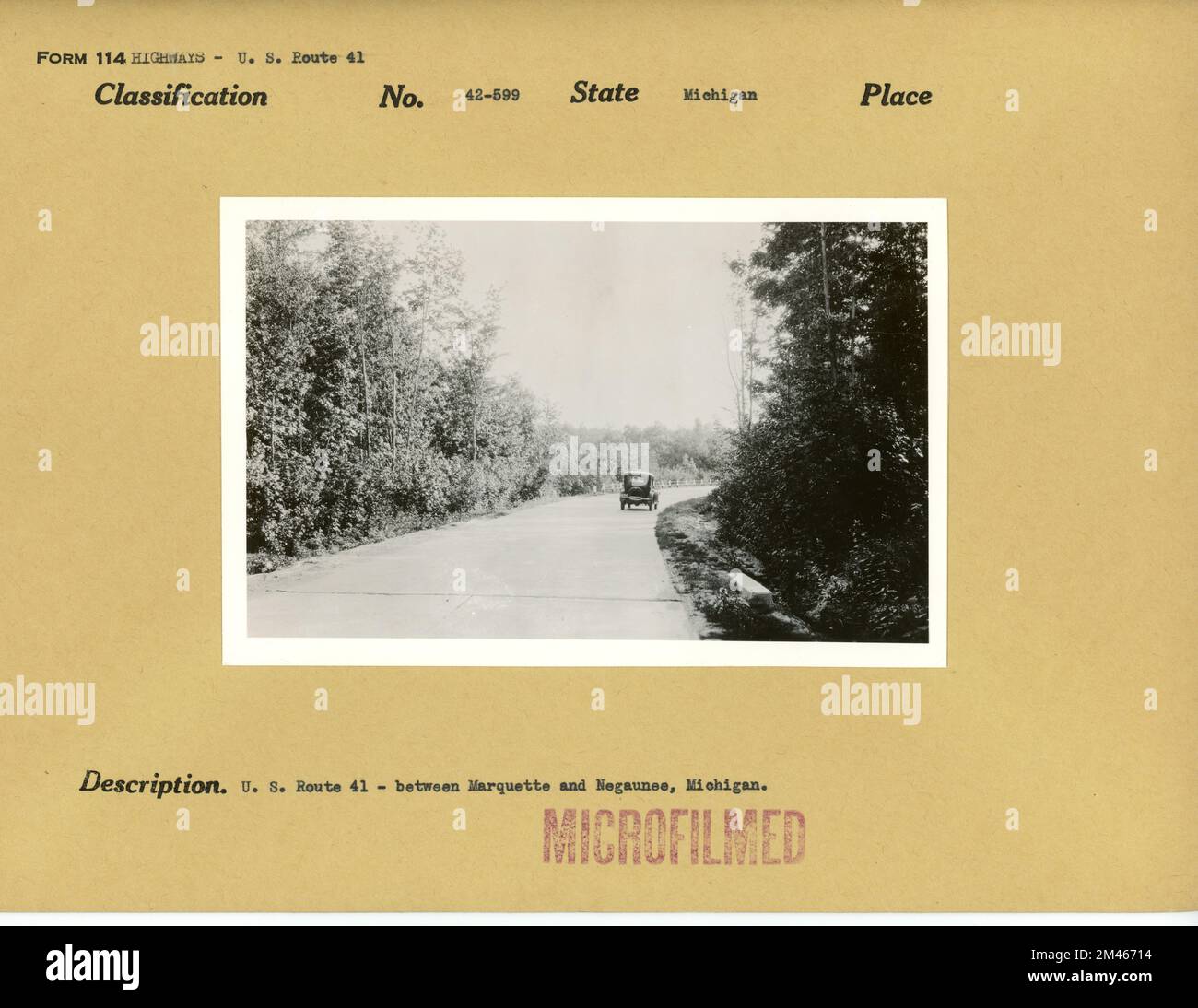 U.S. Route 41 between Marquette and Negaunee, Michigan. Original ...