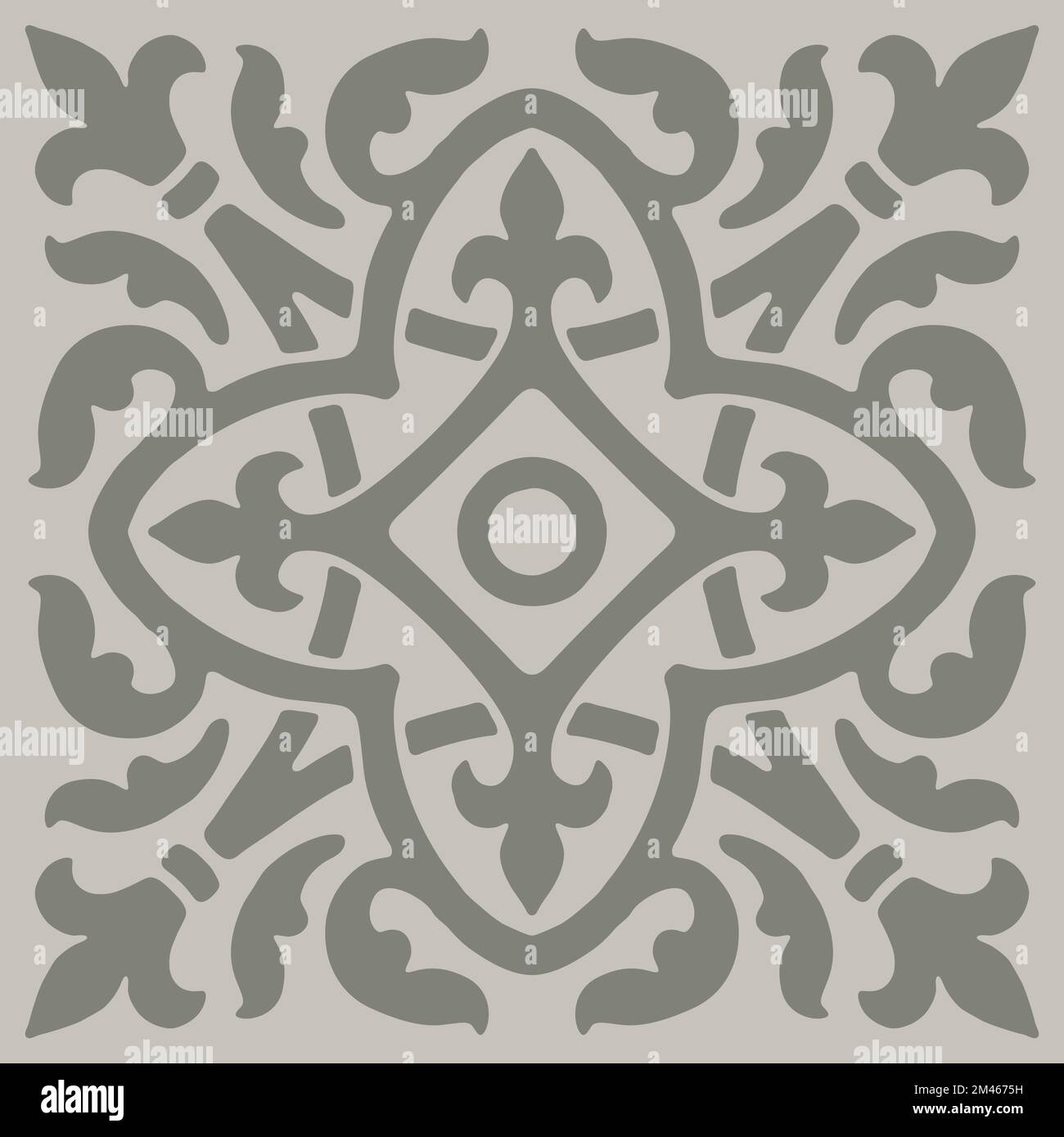 Ancient ceramic tile pattern. Wall or floor texture. Decorative antique ...