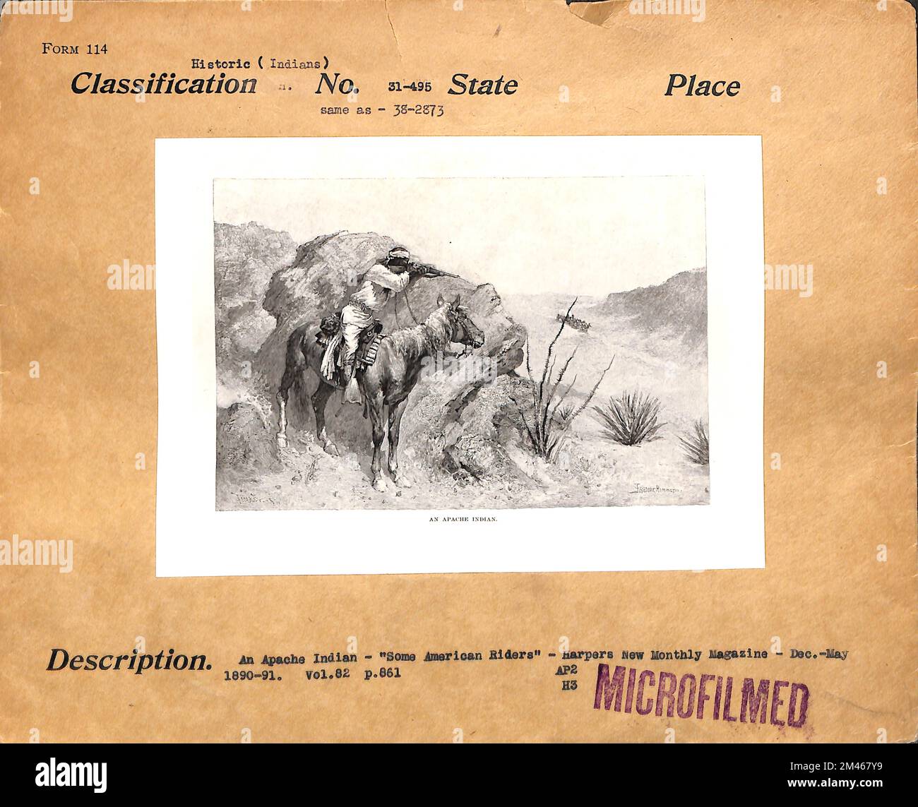 An Apache Indian. Original caption: An Apache Indian - "Some American ...