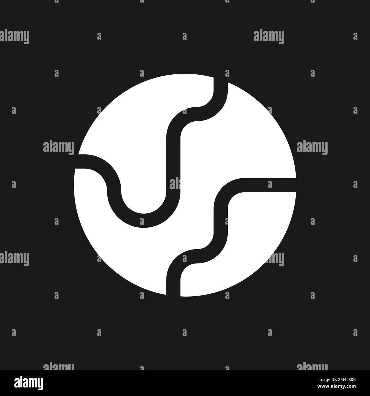 Earth planet dark mode glyph ui icon Stock Vector Image & Art - Alamy