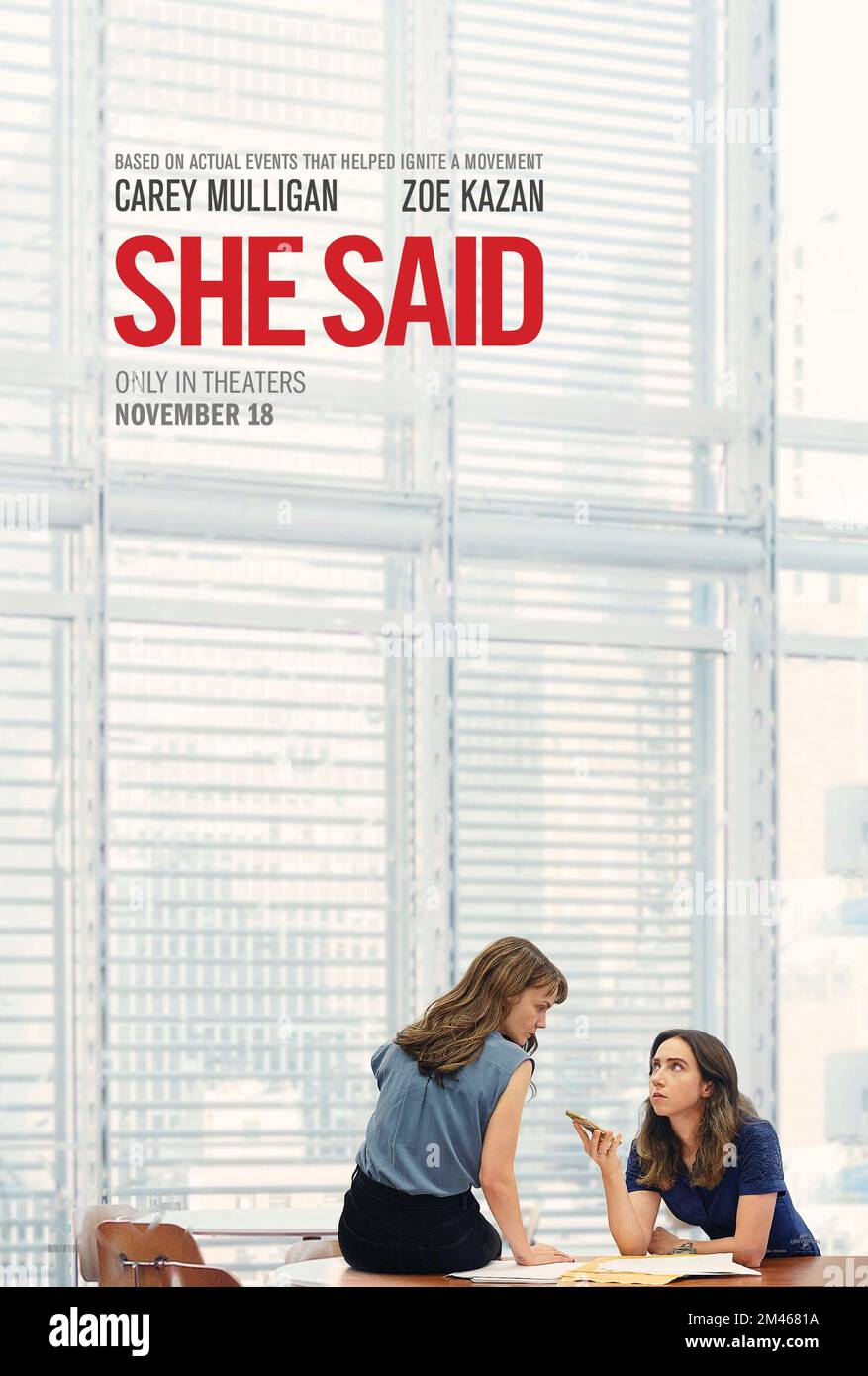 SHE SAID (2022), directed by MARIA SCHRADER. Credit: UNIVERSAL PICTURES ...