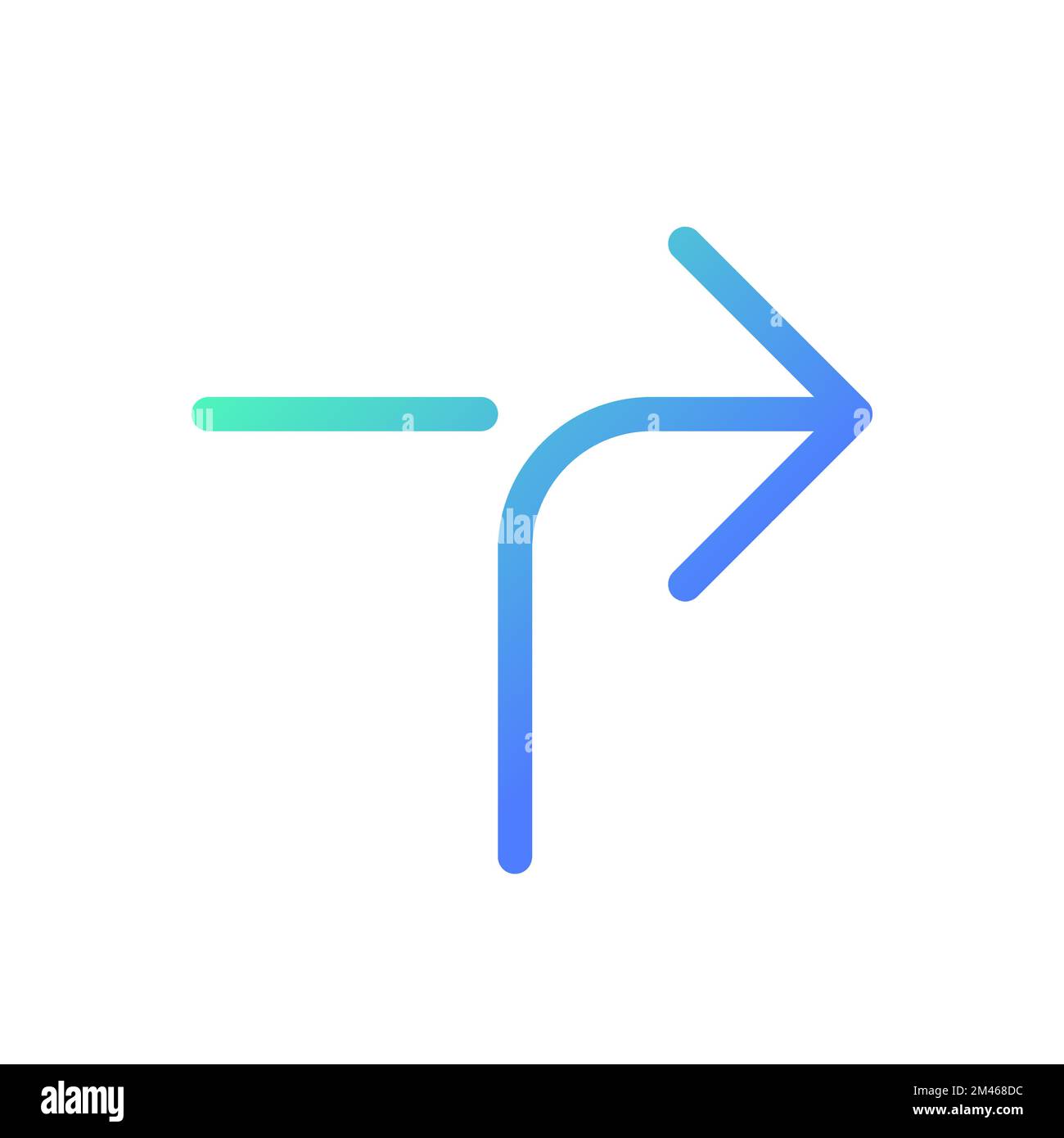 Right horizontal alignment sign pixel perfect gradient linear ui icon Stock Vector Image & Art ...