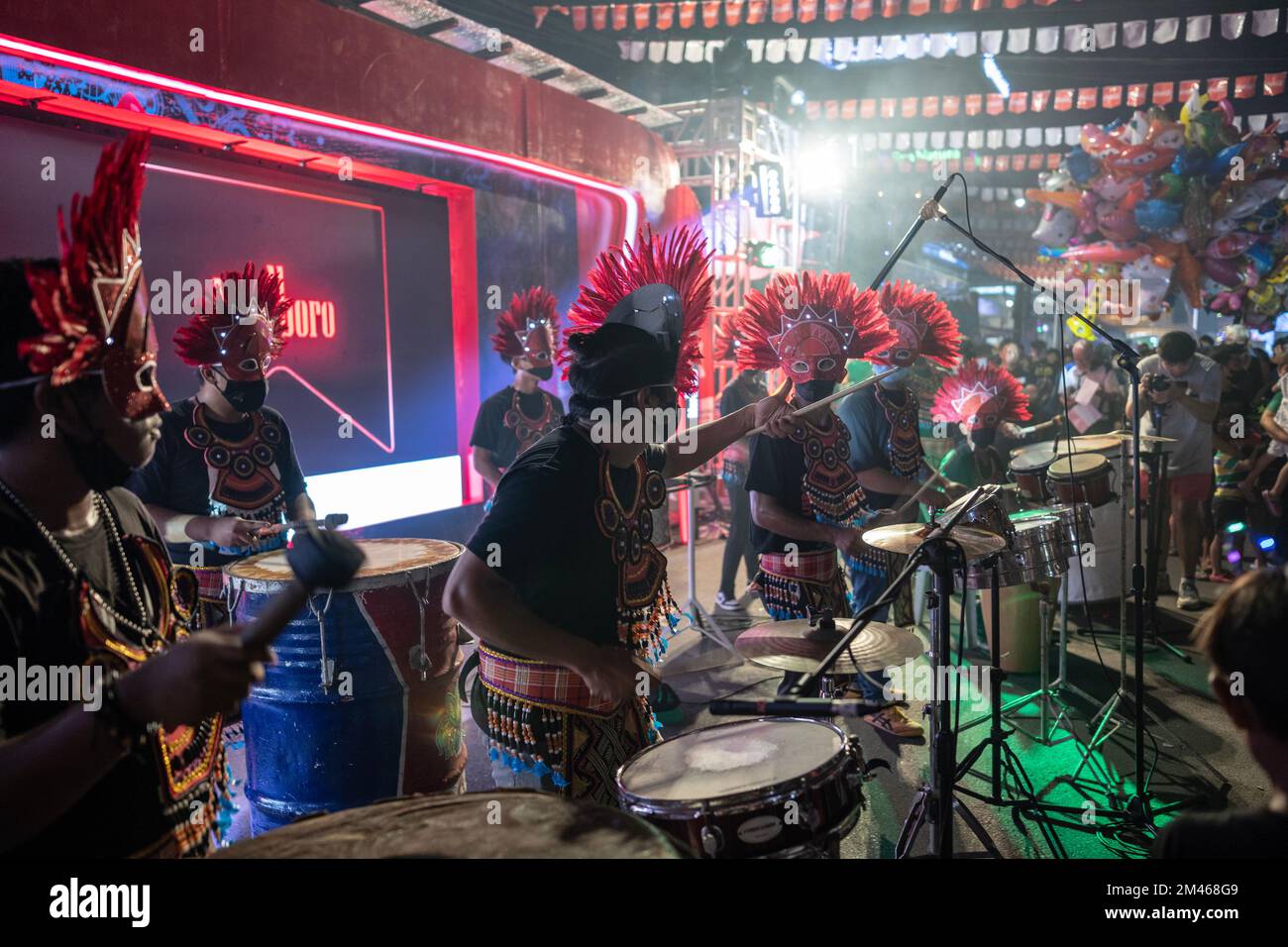 Masskara festival, street food, Bacolod, Negros island, Philippines ...
