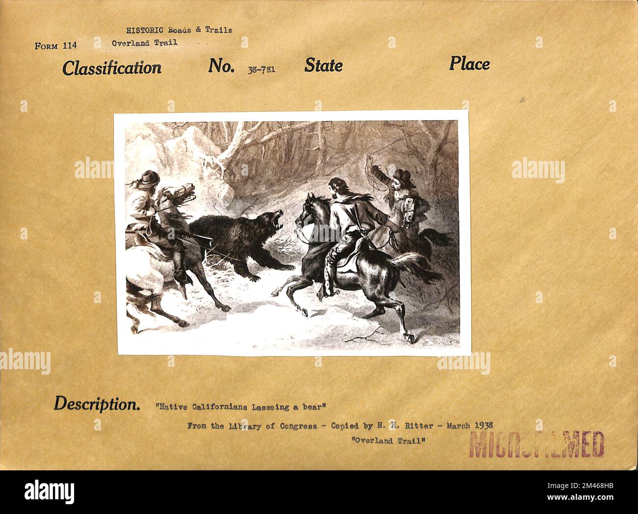 Native Californians Lassoing a Bear. Original caption: "Native ...