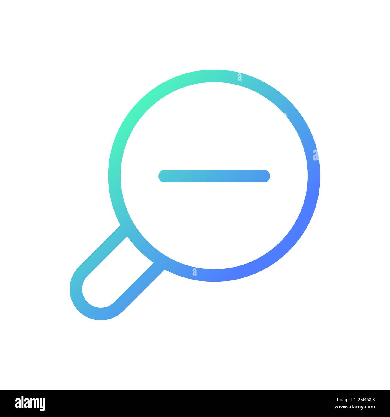 Magnifying glass with minus for map pixel perfect gradient linear ui ... Magnifying glass with minus for map pixel perfect gradient linear ui ...