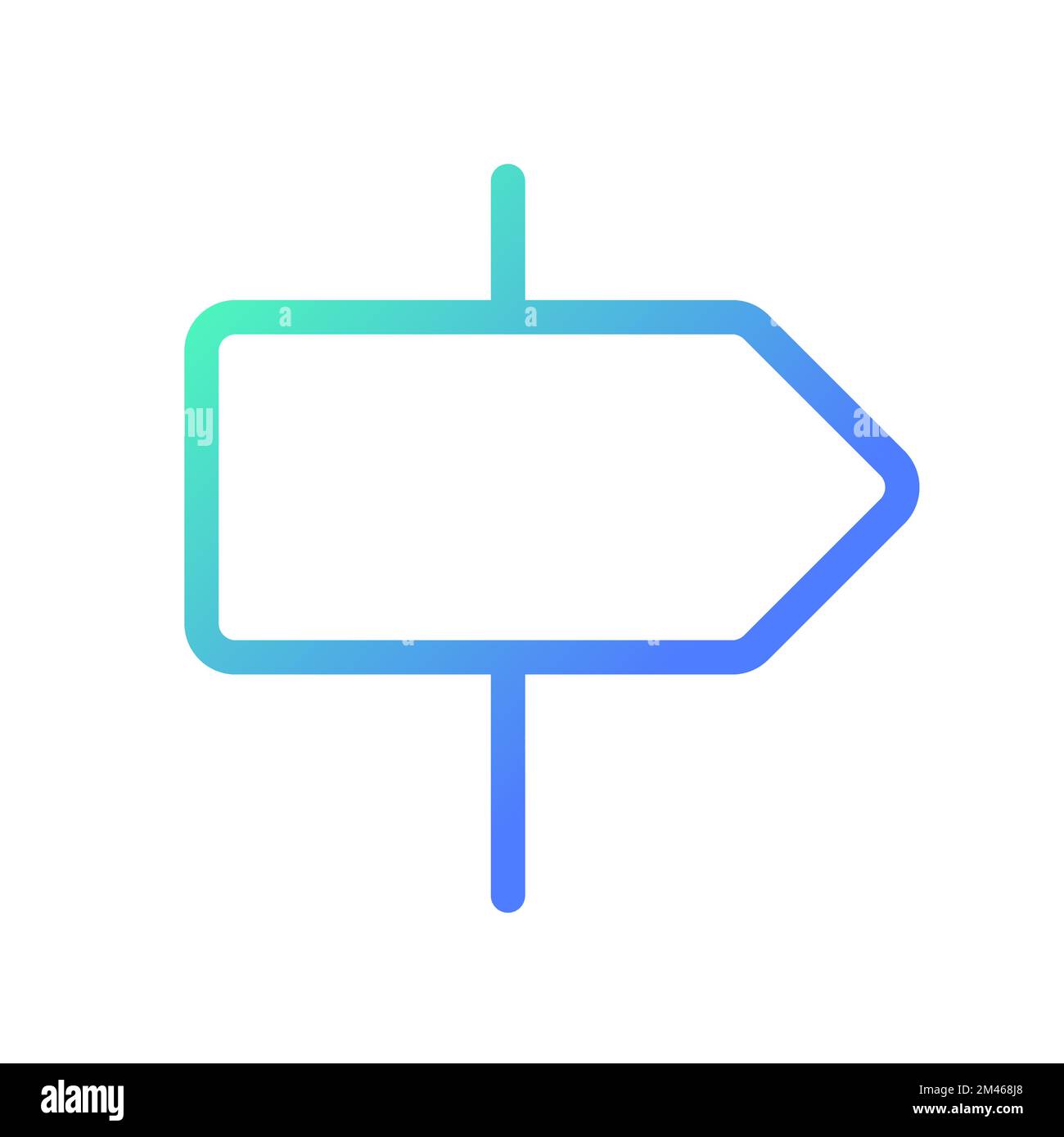 Road pointer pixel perfect gradient linear ui icon Stock Vector Image & Art - Alamy