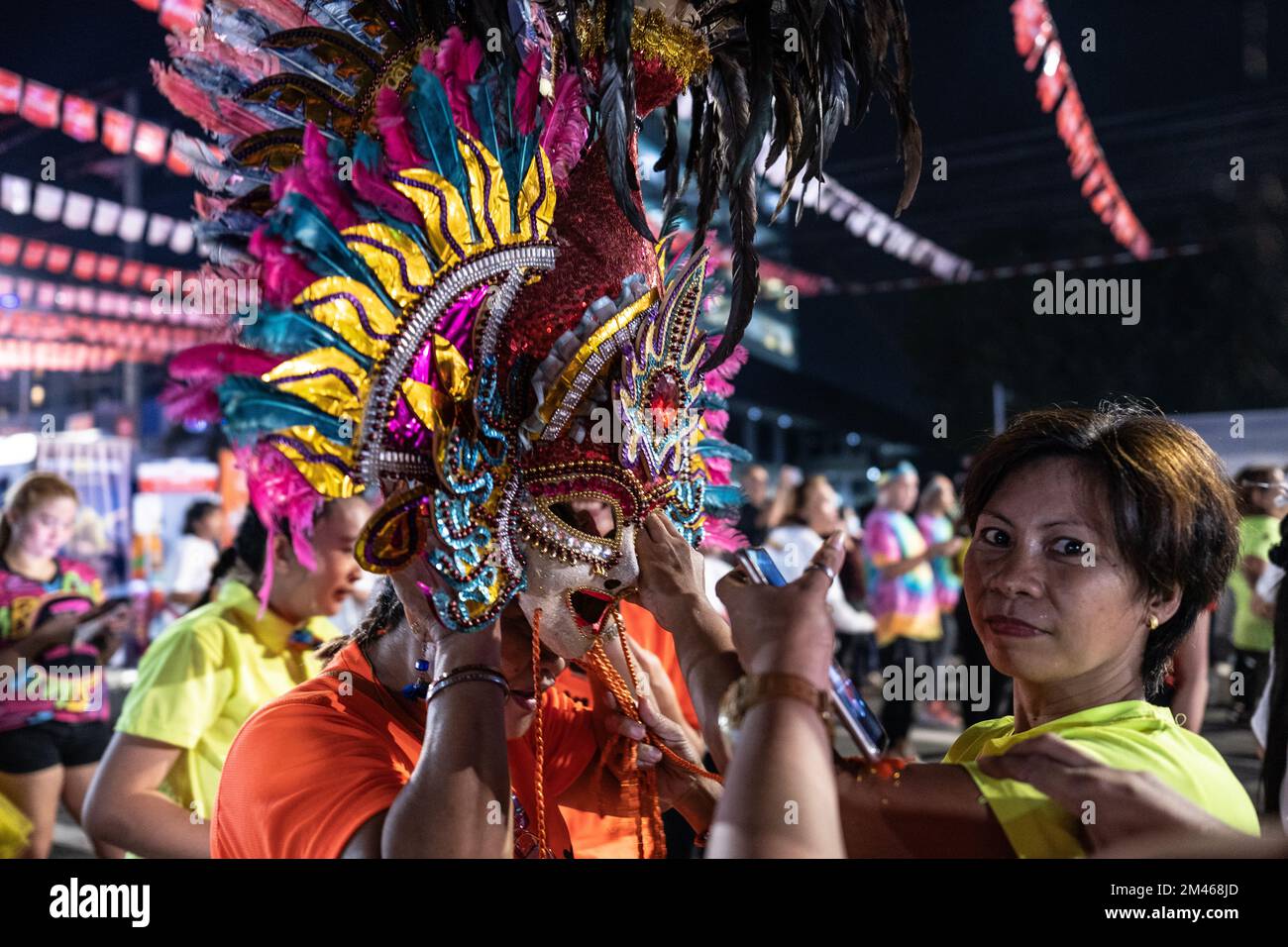 Masskara festival, street food, Bacolod, Negros island, Philippines ...