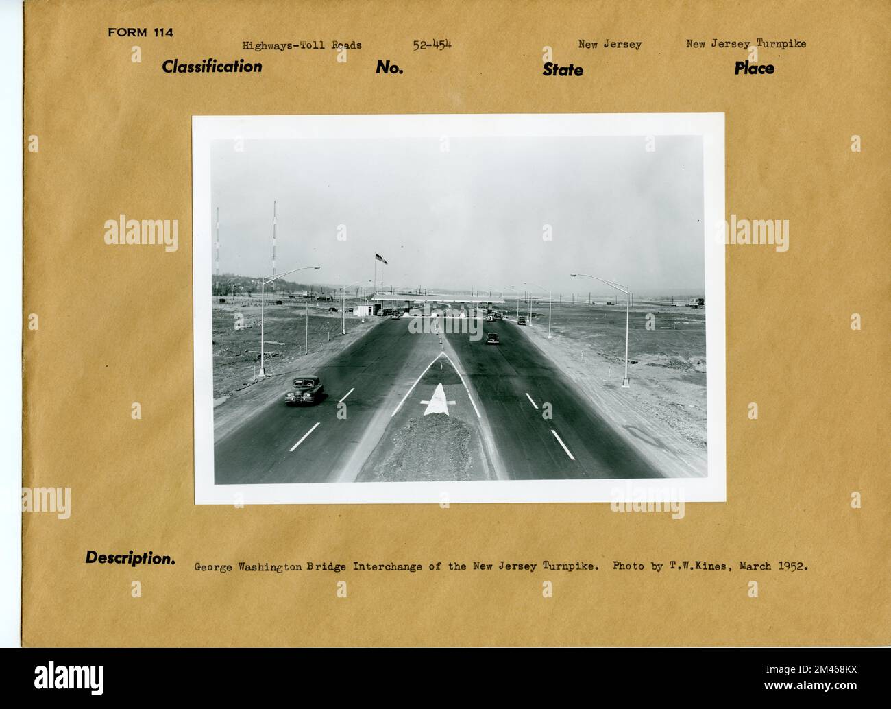 George Washington Bridge Interchange, New Jersey Turnpike. Original ...