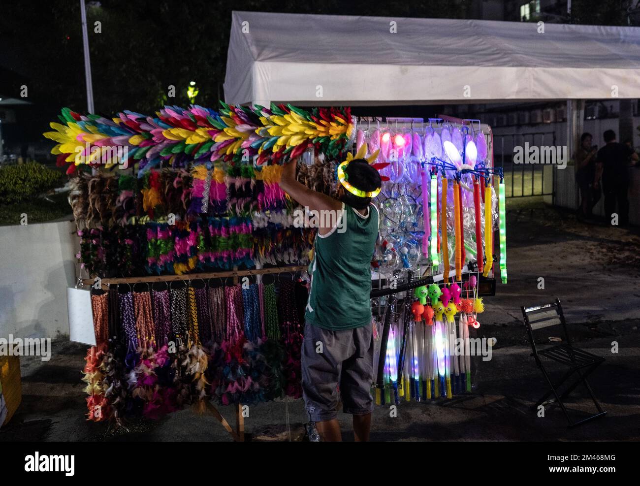 Masskara festival, street food, Bacolod, Negros island, Philippines ...