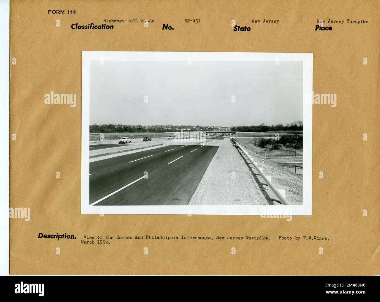 Camden and Philadelphia Interchange, New Jersey Turnpike. Original ...