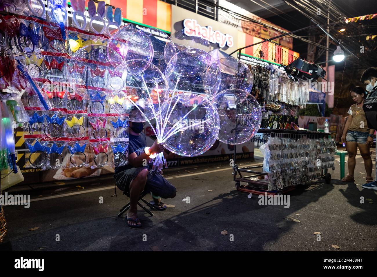Masskara festival, street food, Bacolod, Negros island, Philippines ...