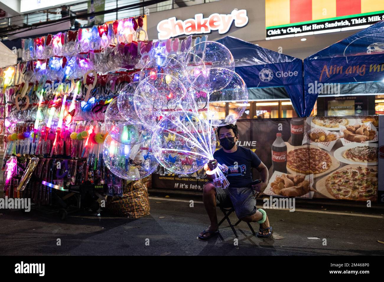 Masskara festival, street food, Bacolod, Negros island, Philippines ...