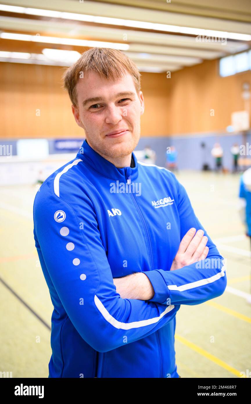 Hamburg, Germany. 22nd Oct, 2022. Michael Dennis, national goalball ...