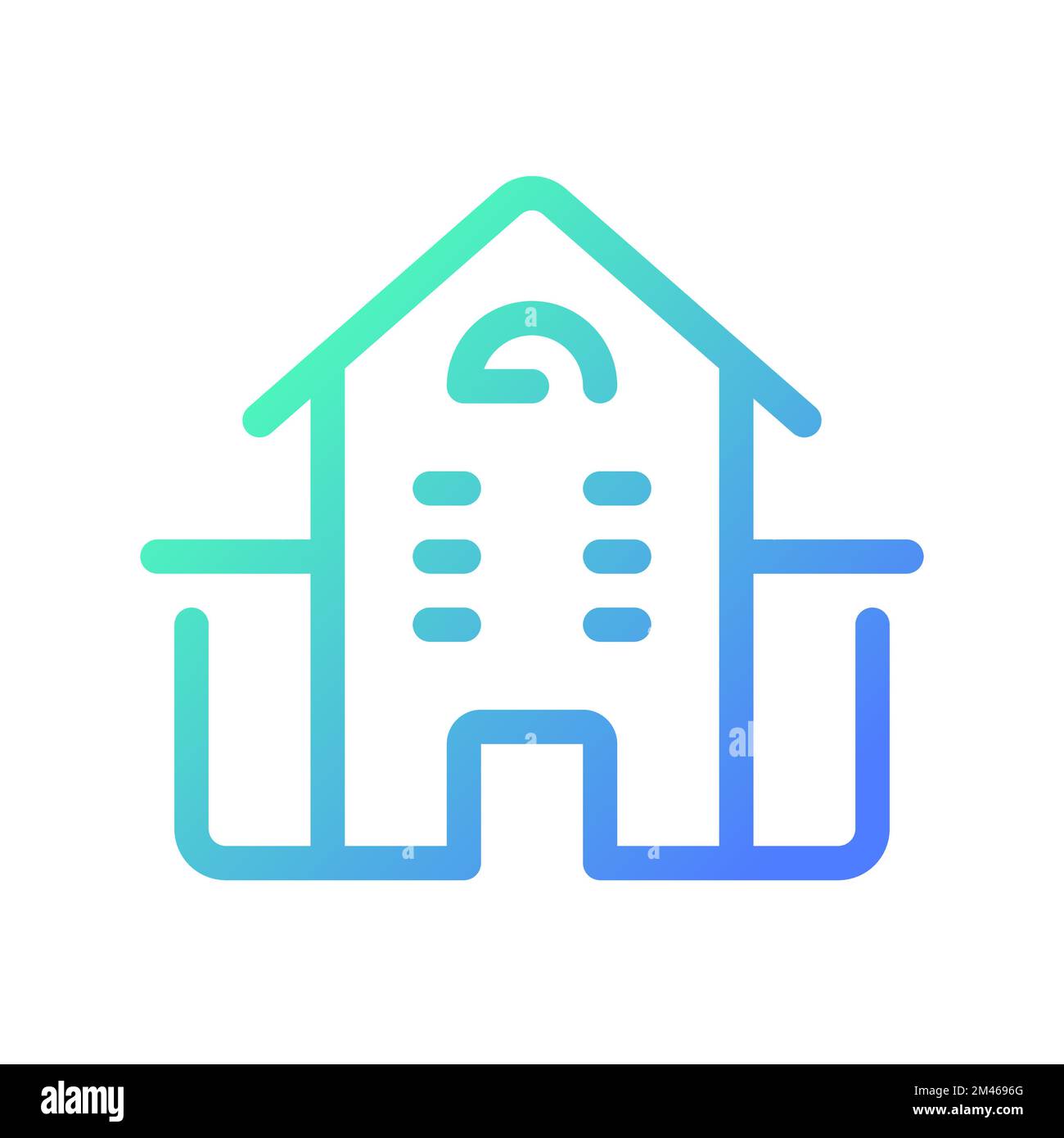 Apartments location pixel perfect gradient linear ui icon Stock Vector ... Apartments location pixel perfect gradient linear ui icon Stock Vector ...