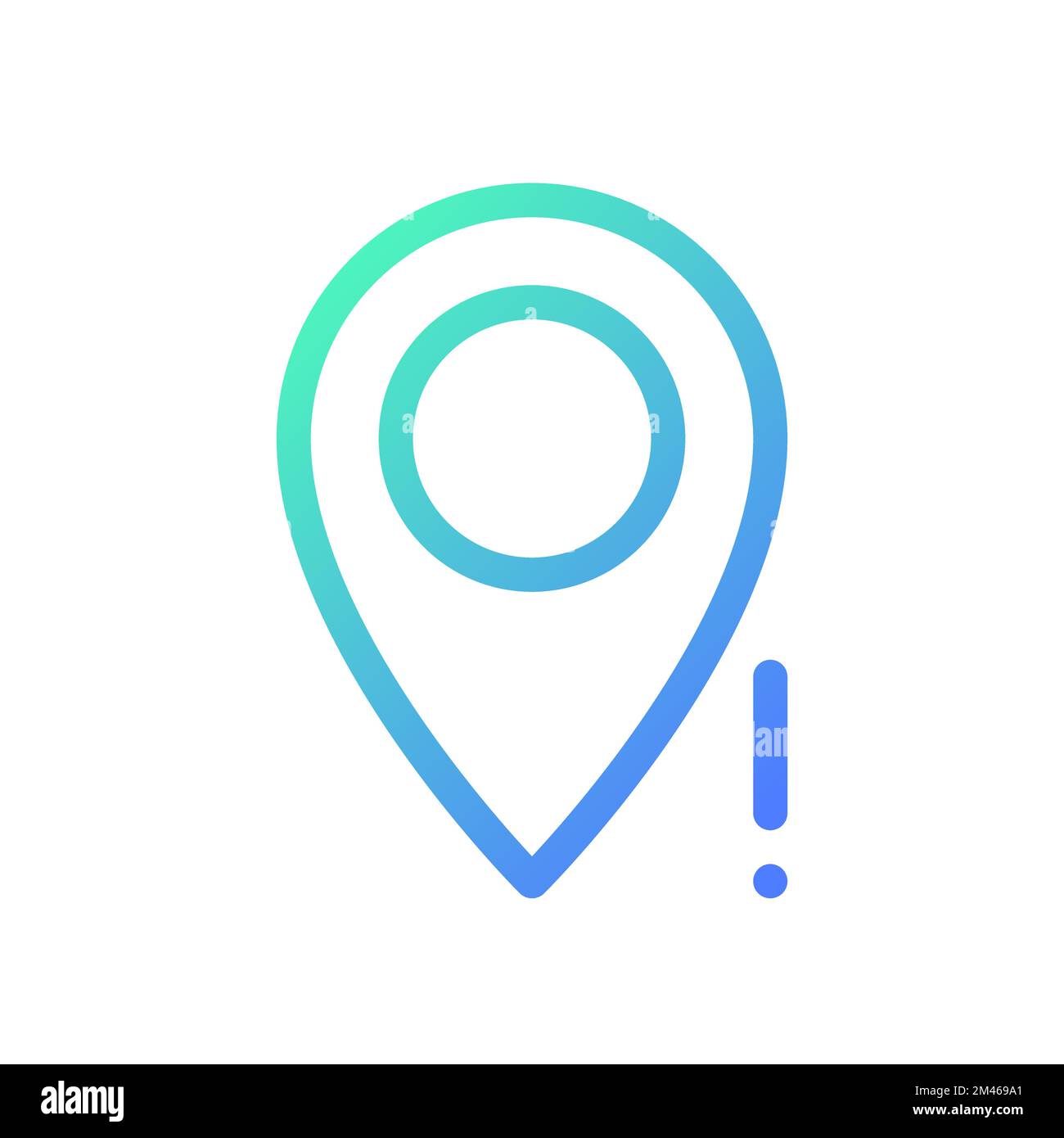Wrong pin location pixel perfect gradient linear ui icon Stock Vector ... Wrong pin location pixel perfect gradient linear ui icon Stock Vector ...
