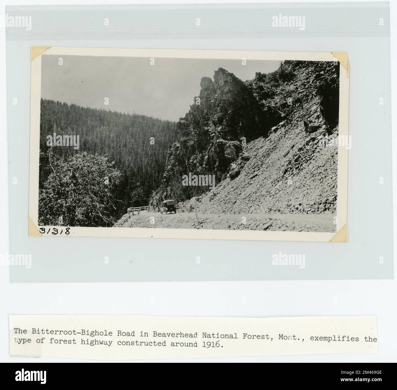 The Bitterroot-Big Hole Road in Beaverhead National Forest. Original ...