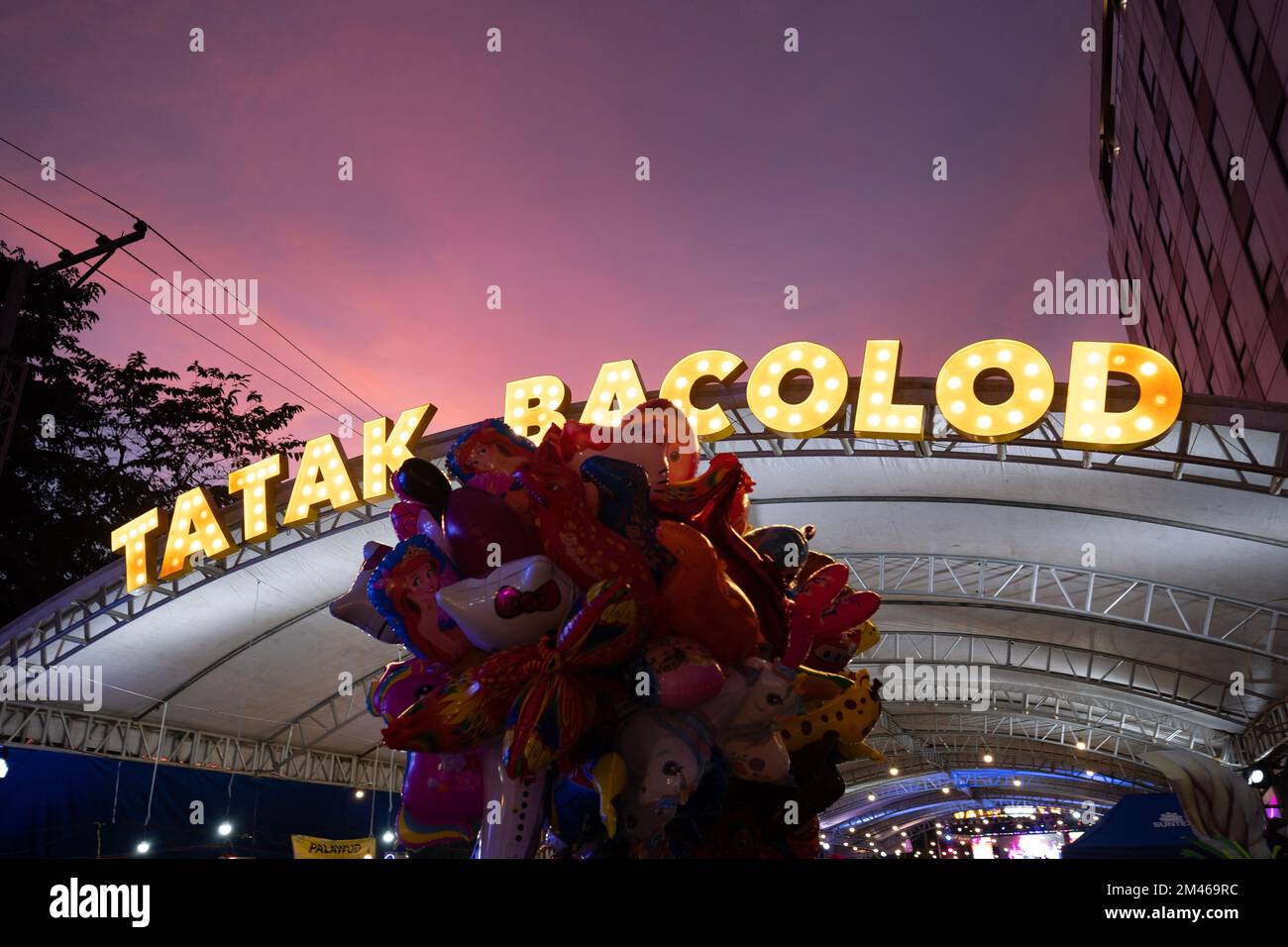 Masskara festival, street food, Bacolod, Negros island, Philippines ...