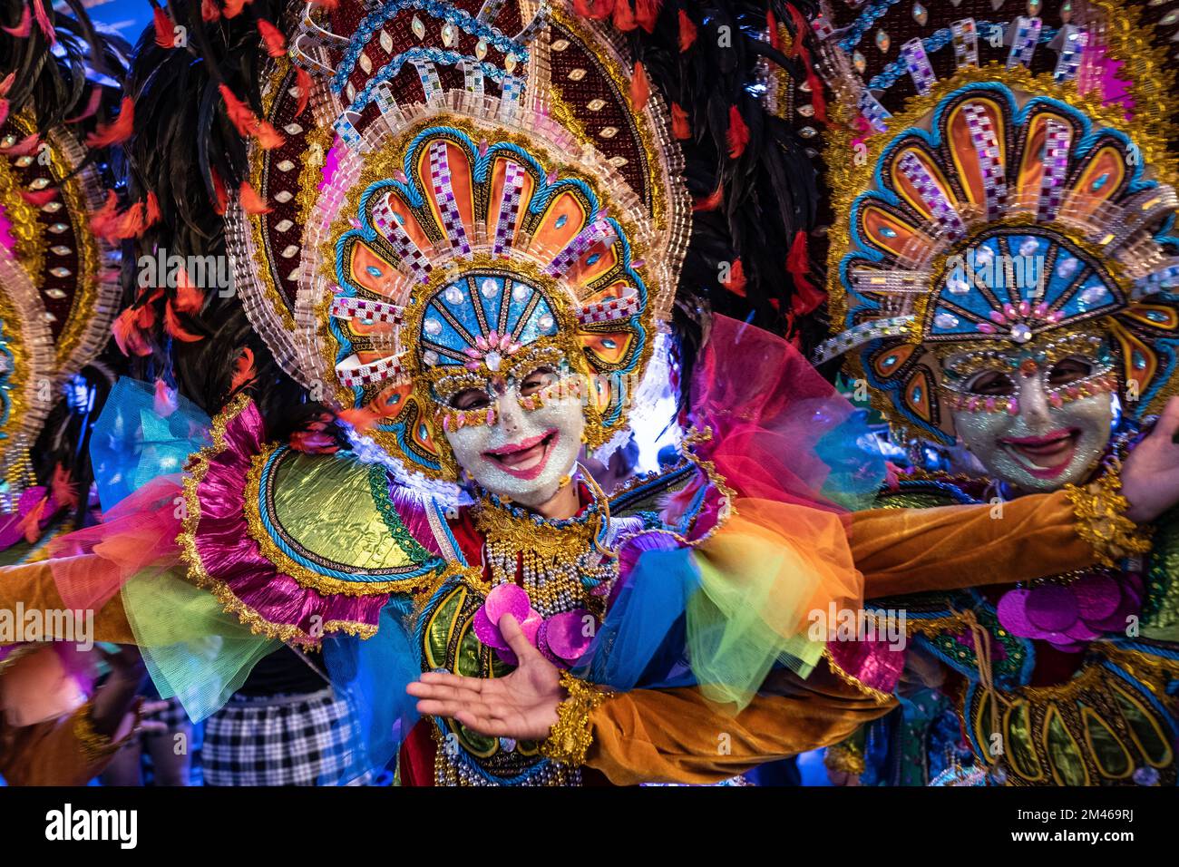 Masskara festival, street food, Bacolod, Negros island, Philippines ...