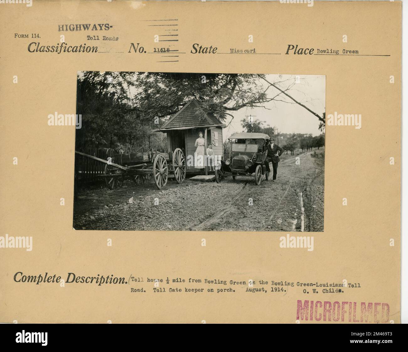 Toll house 1/2 mile from Bowling Green on the Bowling Green-Louisiana ...