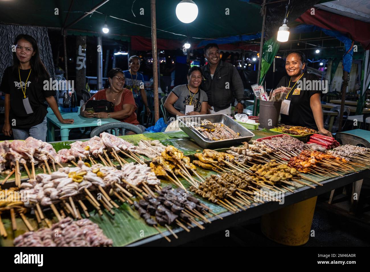 Masskara festival, street food, Bacolod, Negros island, Philippines ...