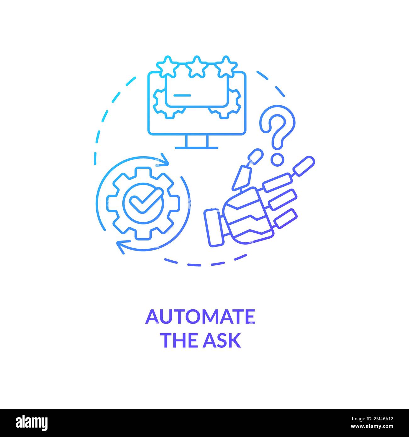 Automate the ask blue gradient concept icon Stock Vector Image & Art ... Automate the ask blue gradient concept icon Stock Vector Image & Art ...