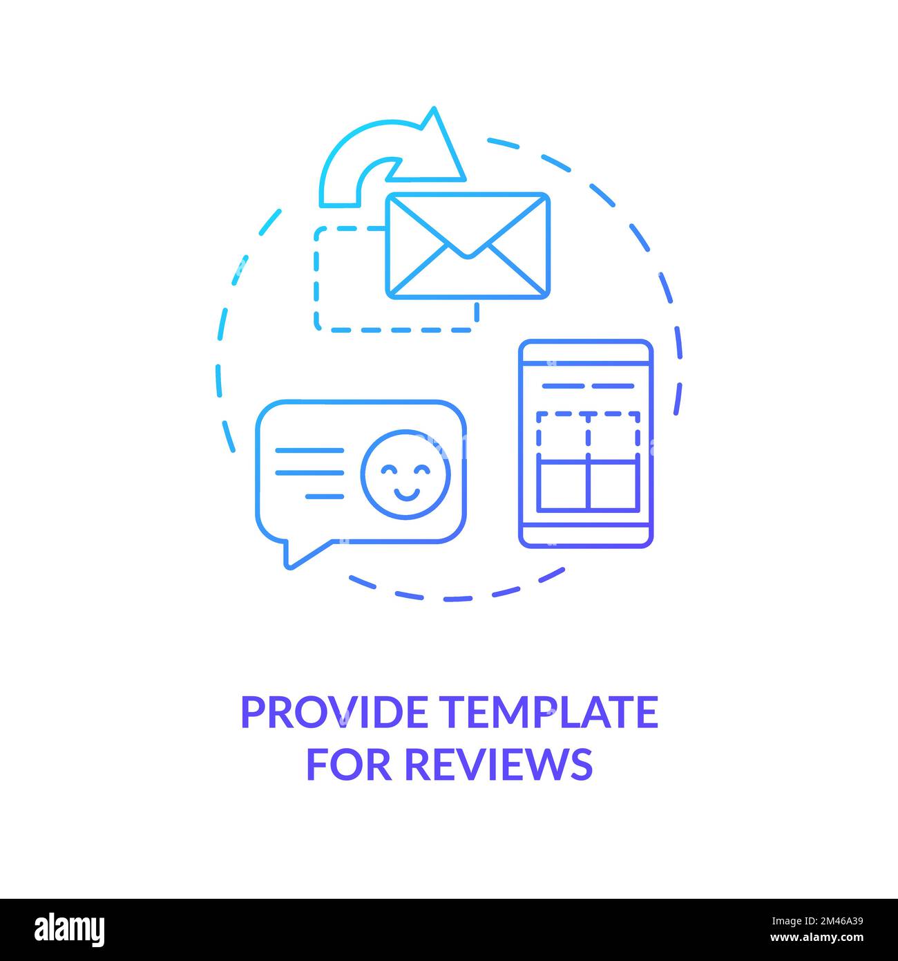 Provide template for reviews blue gradient concept icon Stock Vector ... Provide template for reviews blue gradient concept icon Stock Vector ...