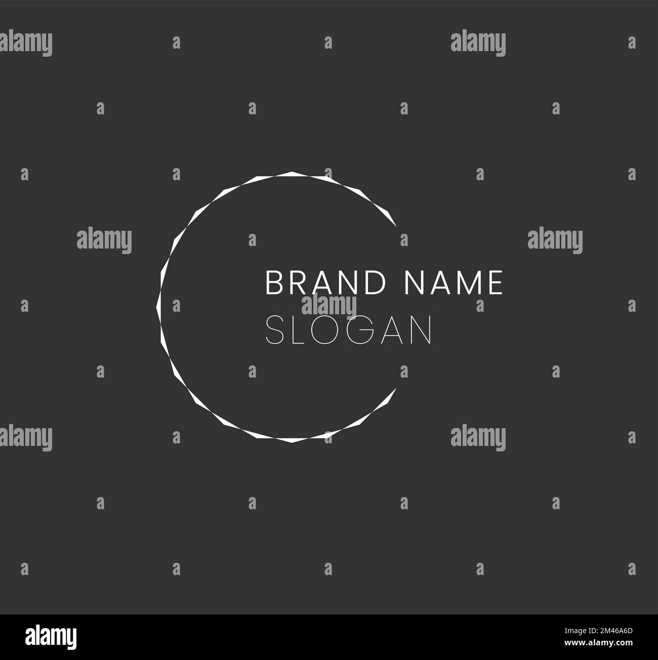 A vector of a geometrical circle brand logo Stock Vector Image & Art ...