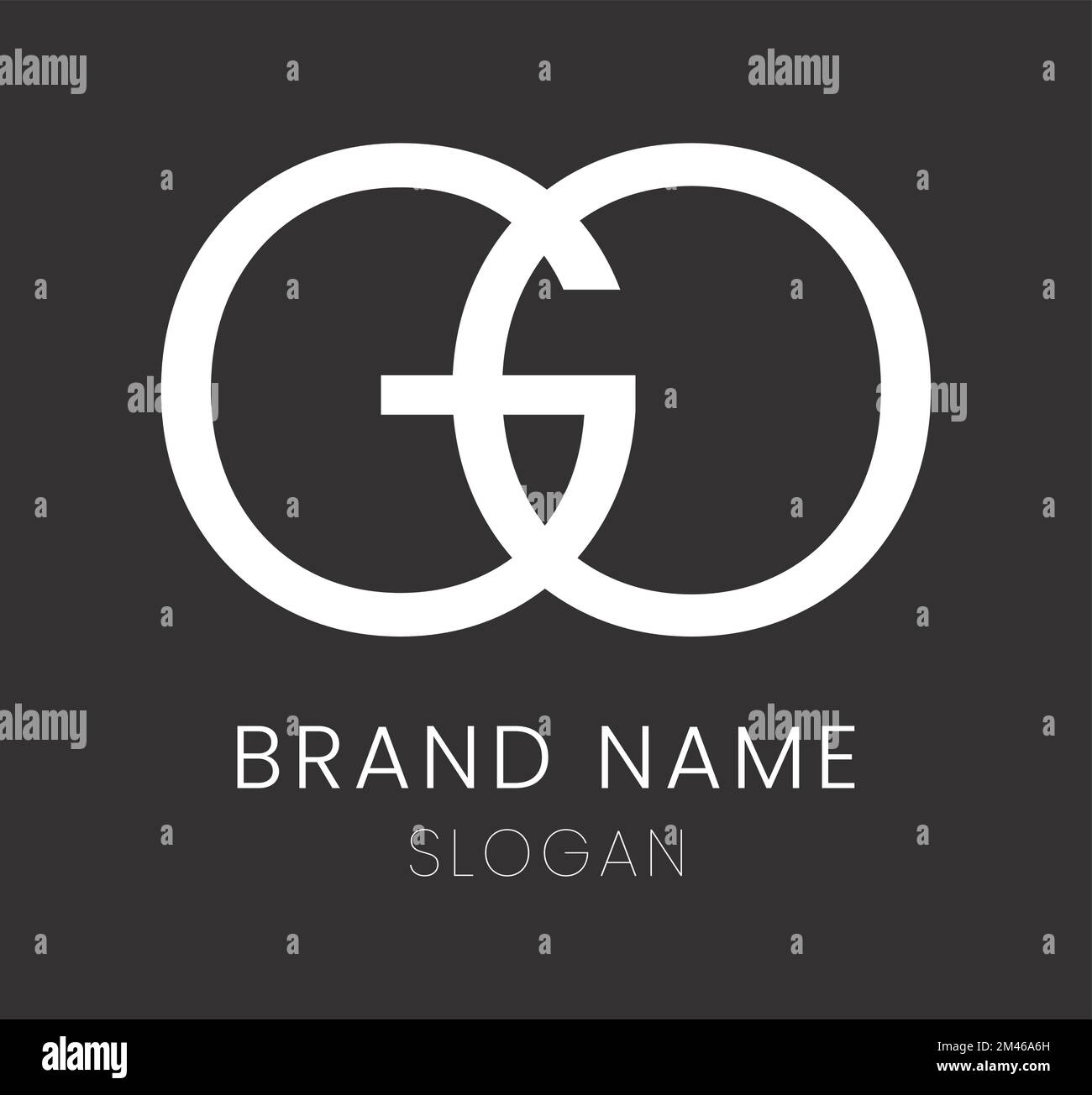 A vector of a logo with G and O letters Stock Vector Image & Art - Alamy
