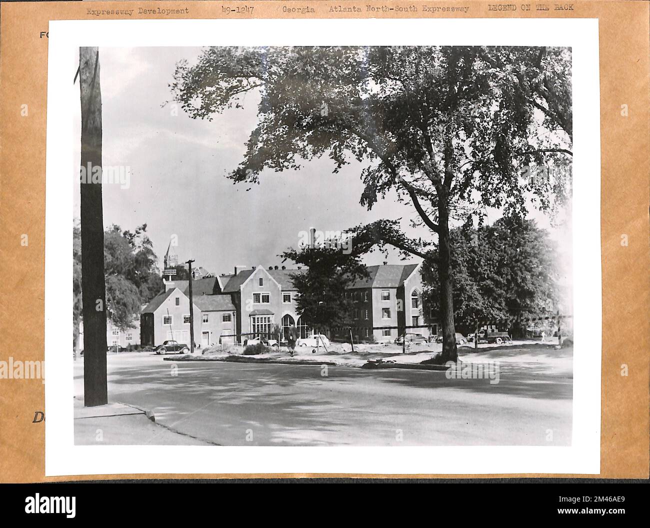 Atlanta North-South Expressway at end of northbound exit ramp looking ...