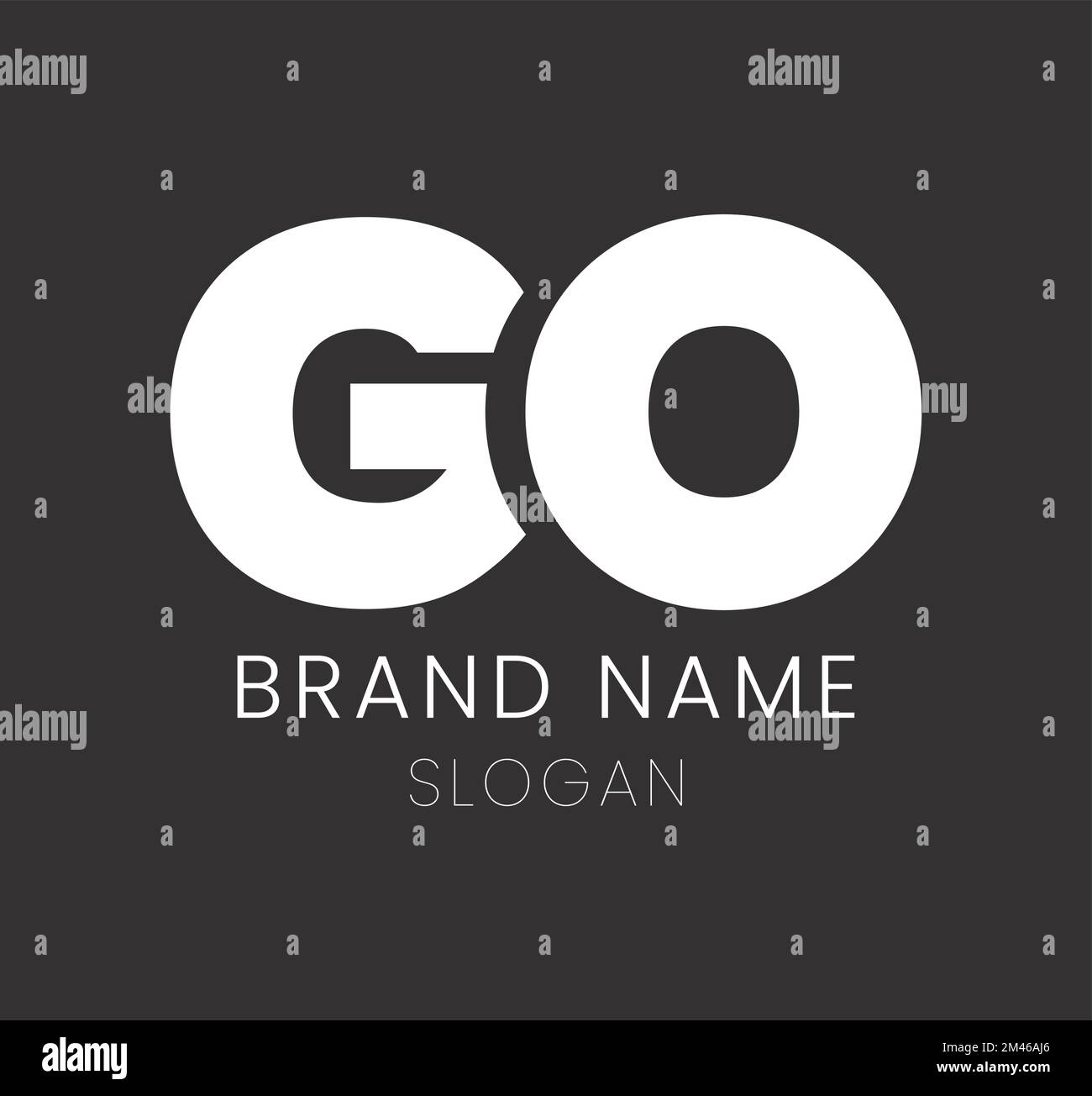 A vector of a logo with G and O letters Stock Vector Image & Art - Alamy