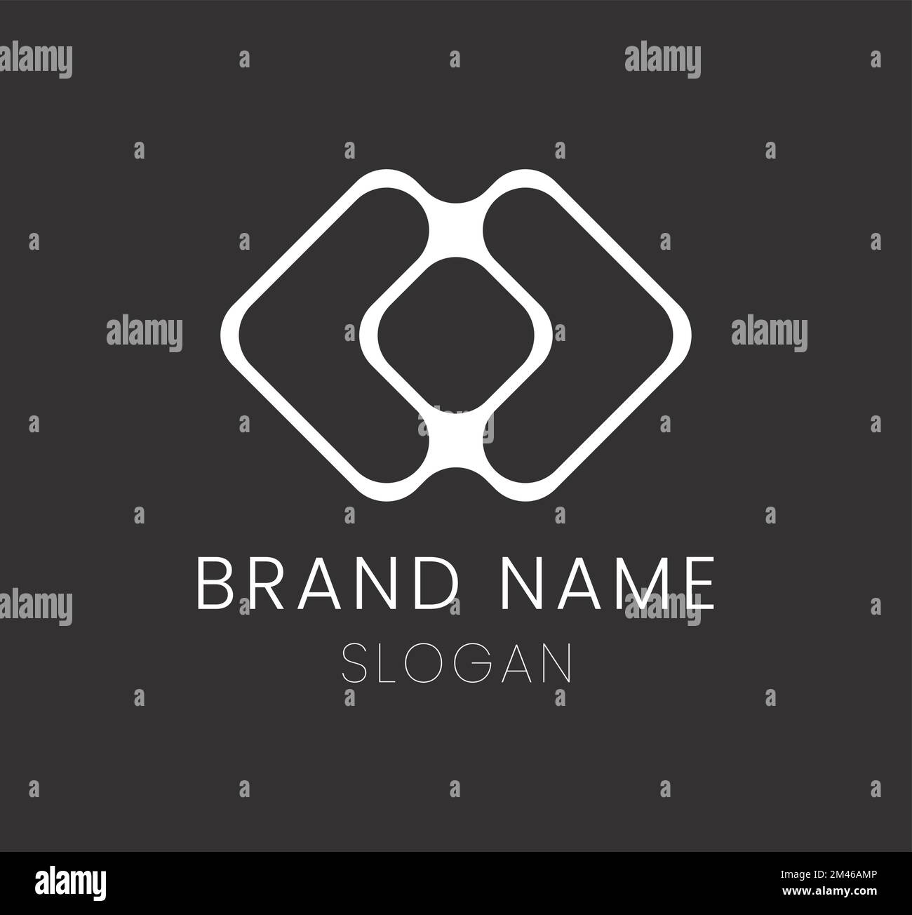 A vector of generic minimalistic monochromatic logos Stock Vector Image ...