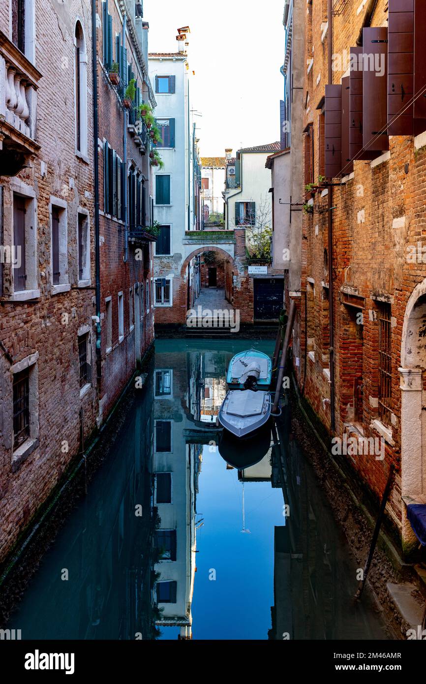 Venice, its characteristic architecture and its colours. The glimpse of ...