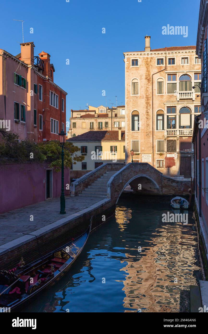 Venice, its characteristic architecture and its colours. The glimpse of ...
