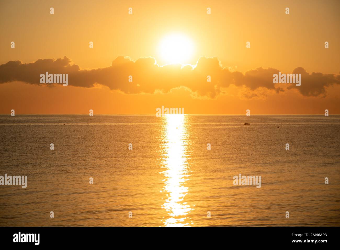 A landscape view of the sea at sunset. Trieste, Italy Stock Photo - Alamy